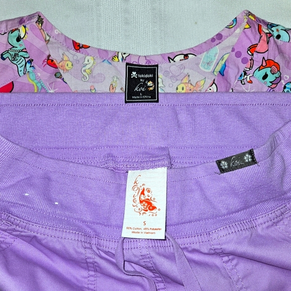 koi | Other | Koi Tokidoki Scrub Set In Lavender Large Medium Top Small ...